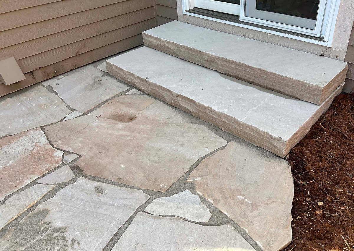 Slab Stone Steps add character and functionality for Erie Colorado area ...